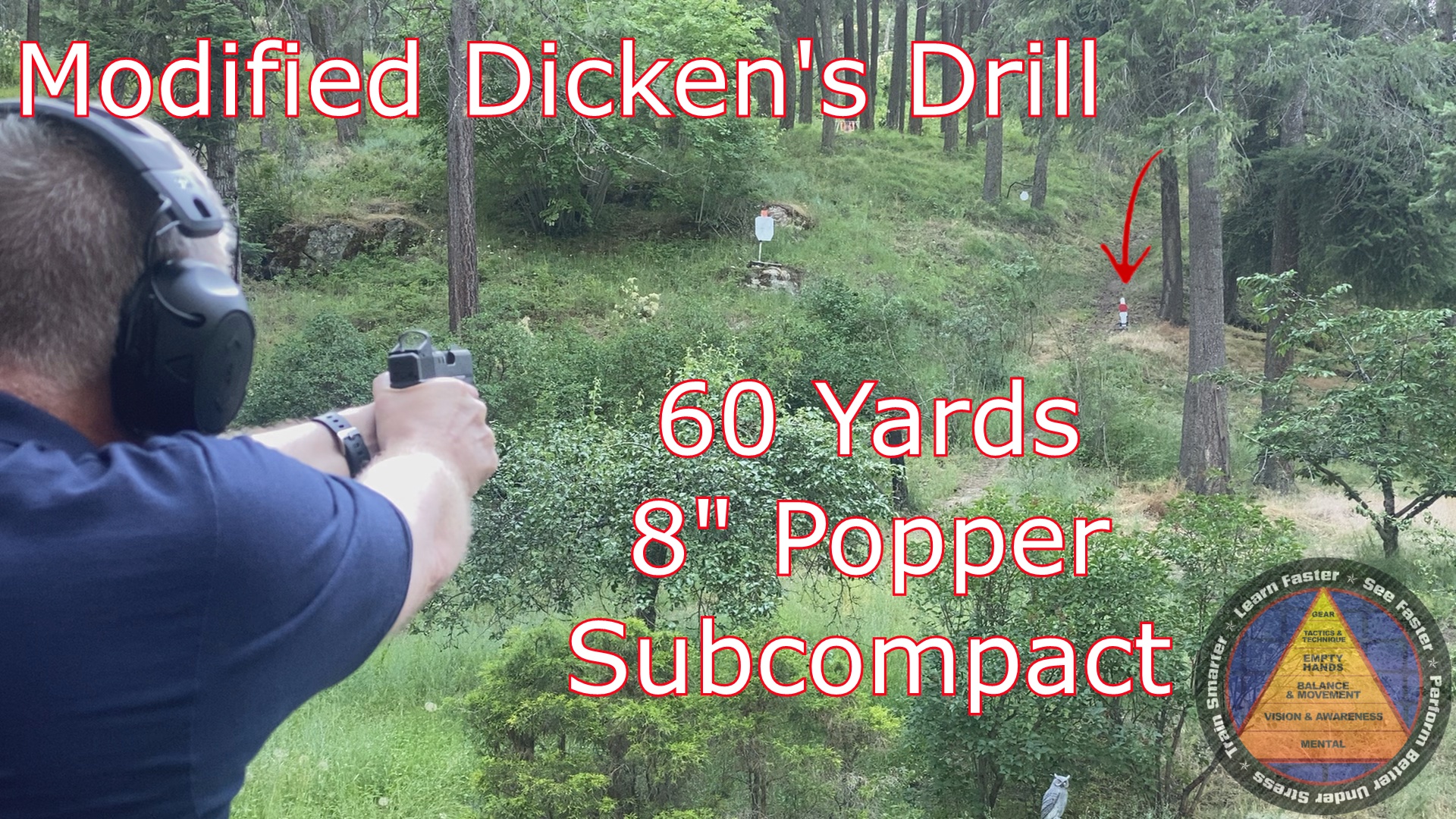 Distance shots with a red dot on a subcompact — Dry Fire Training Cards ...
